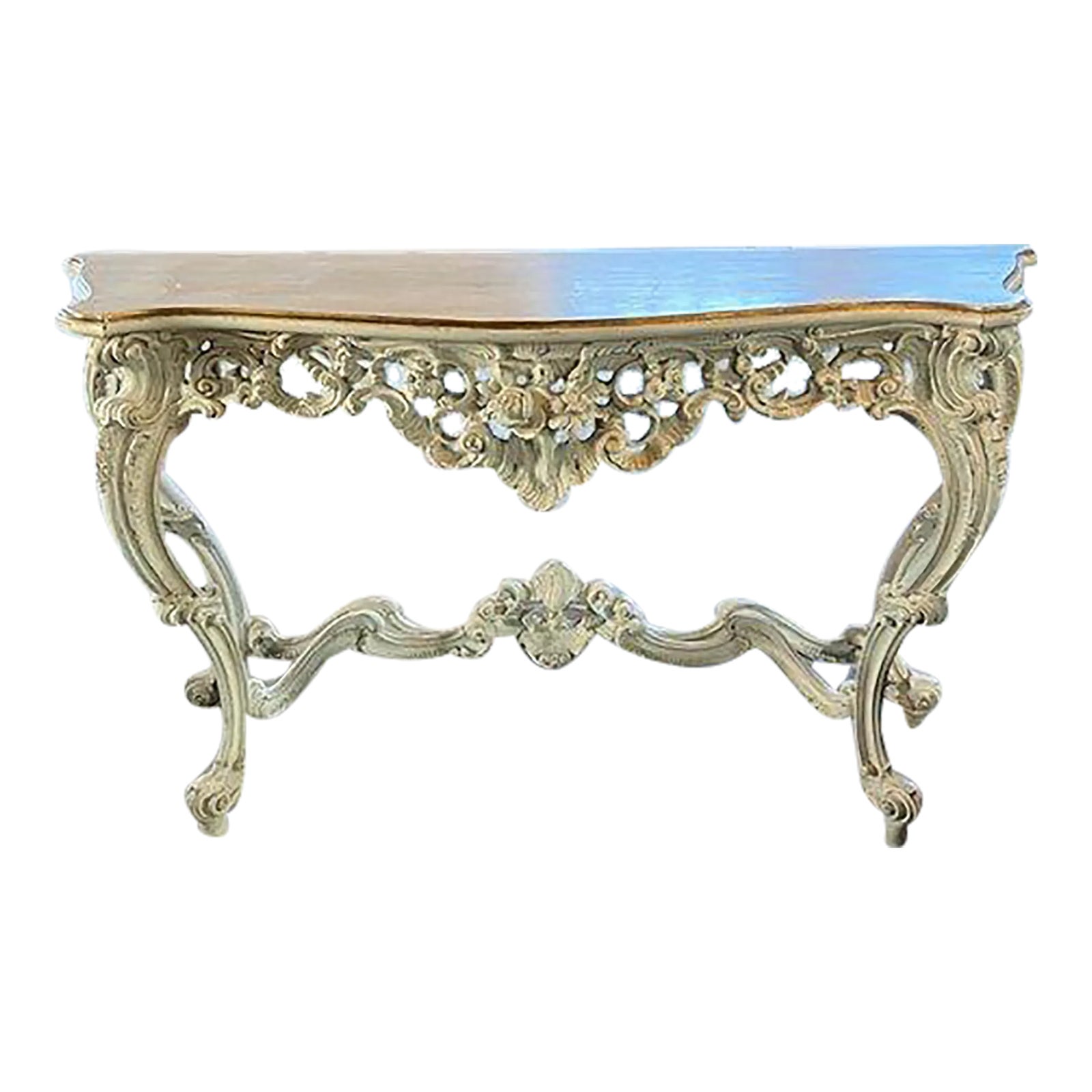 Mid 20th Century French Style Console Table | Chairish