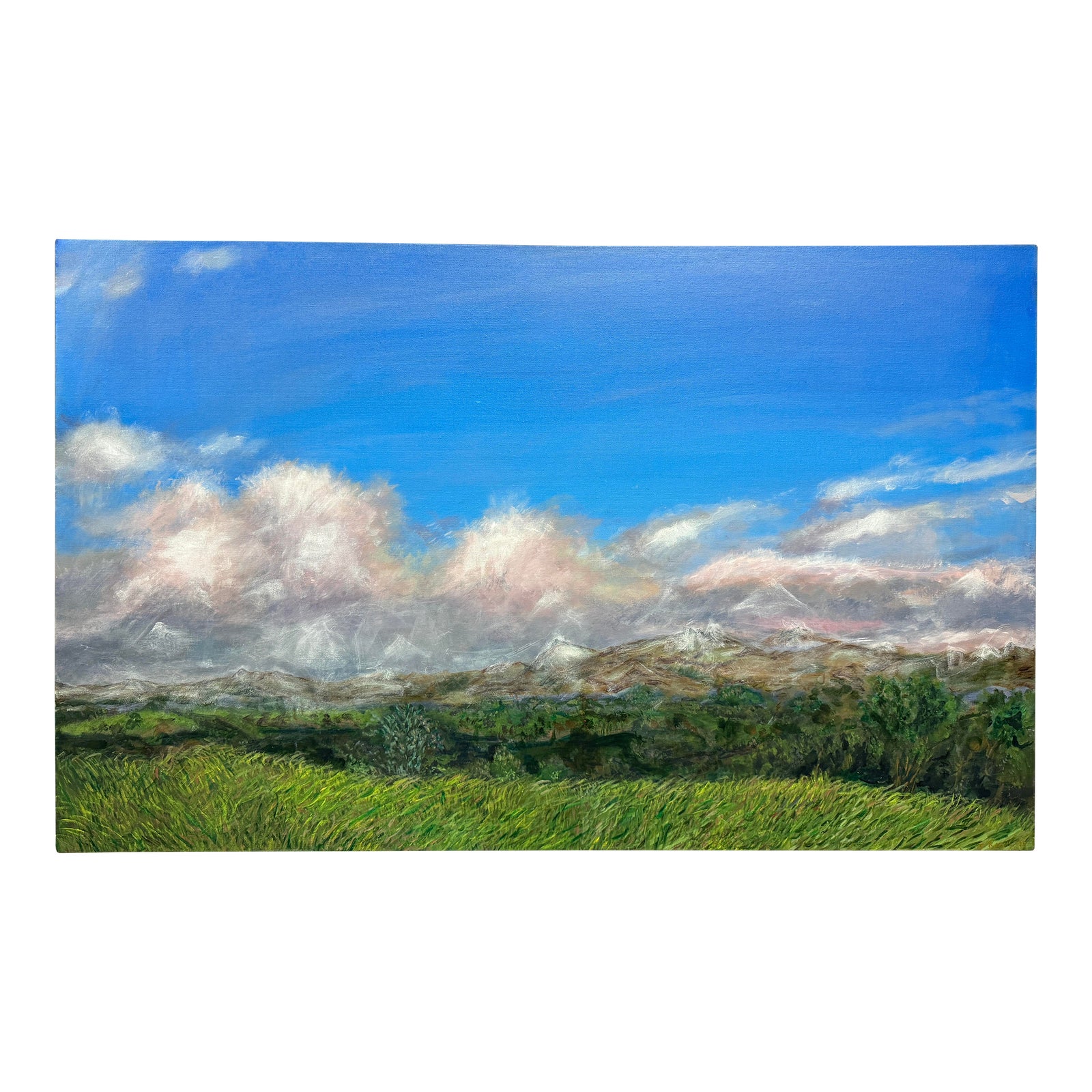 Tom Kirk Original Mt. Tamalpais Landscape Acrylic Painting on Canvas ...