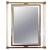 1970s Pierre Vandel Paris Mirror. Signed. Lucite and Gilt Brass Frame ...