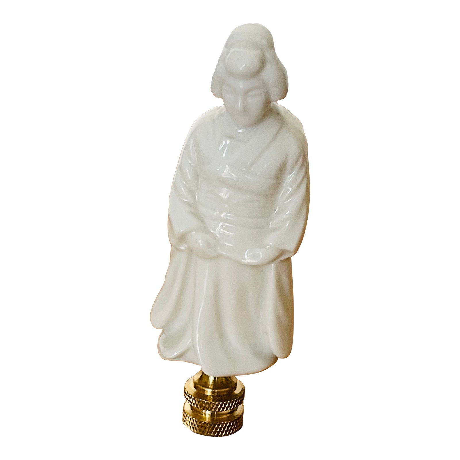 1940s Chinese Porcelain Quan Yin Lamp Finial | Chairish