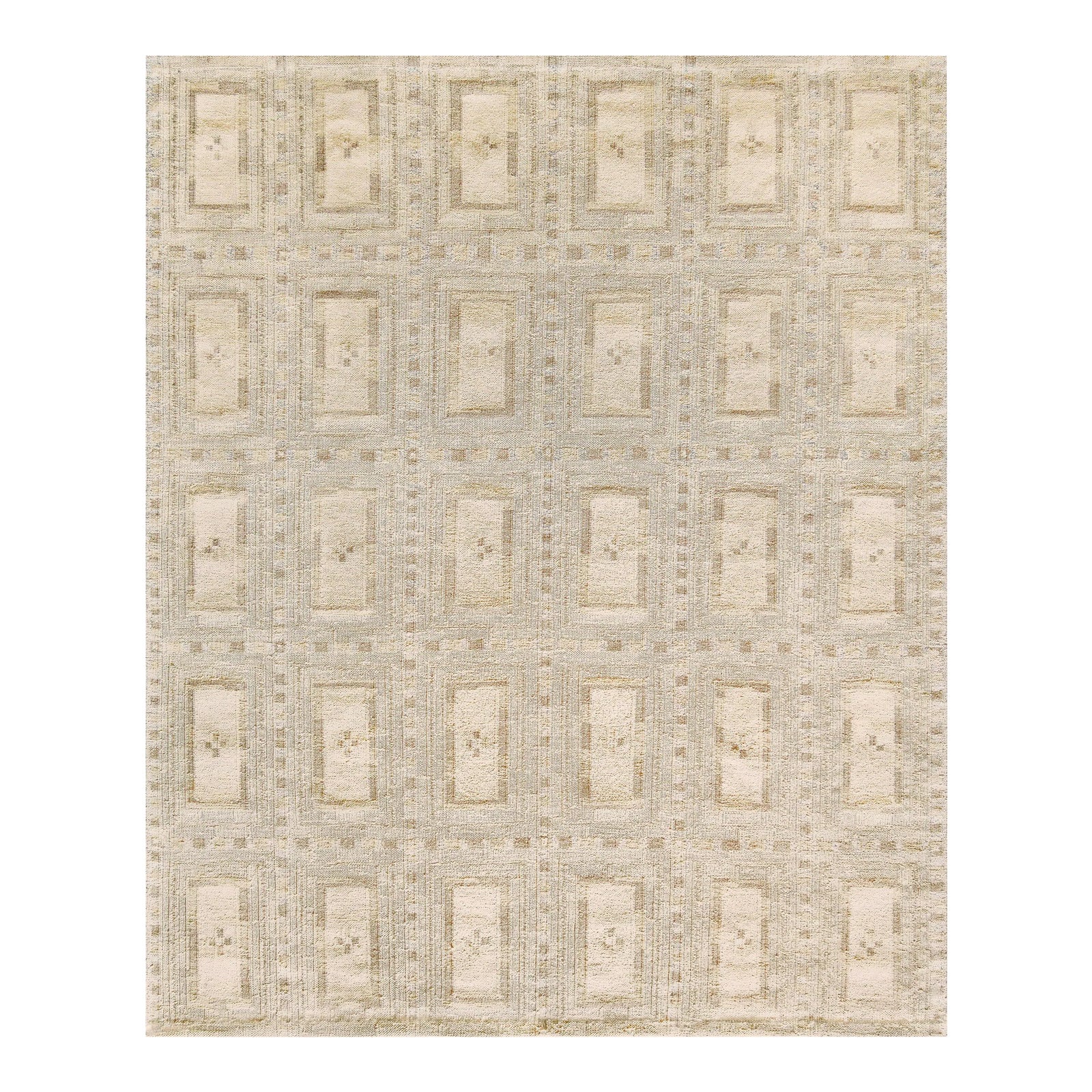 Mansour Hand-Woven Swedish Kilim Style Wool Rug | Chairish