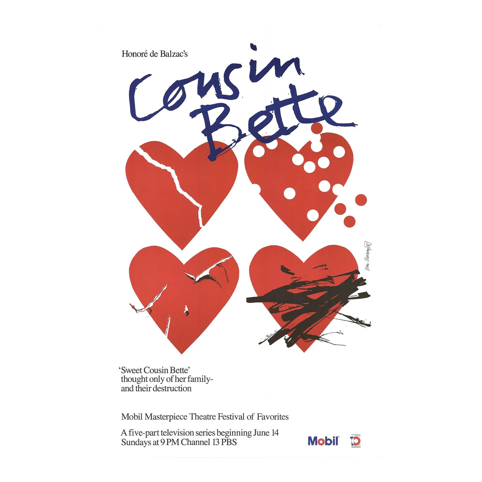Ivan Chermayeff 'Sweet Cousin Bette' Contemporary Offset Lithograph ...