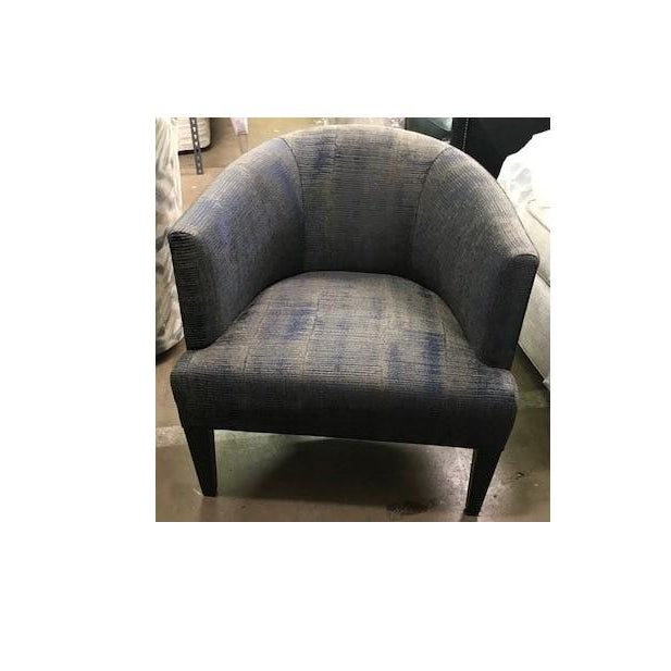 Contemporary Blue Upholstered Colton Chairs - Set of 2 | Chairish