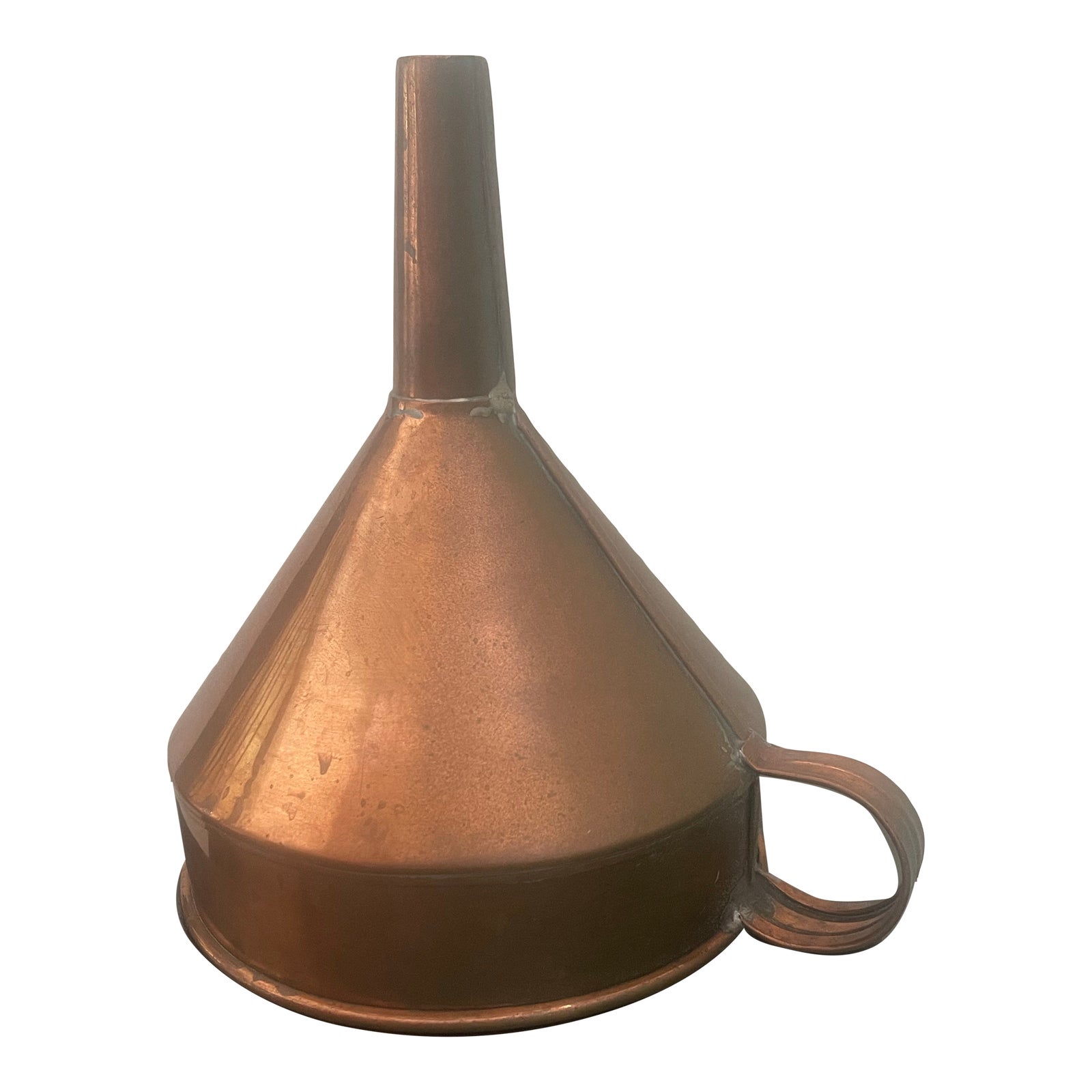 Antique Copper Funnel With Strainer | Chairish