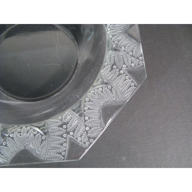 Vintage Lalique "Chantilly" Pressed Glass Bowl - Fern Motif | Chairish