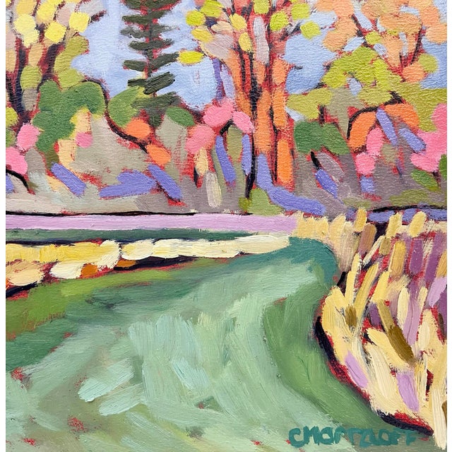 "Open Meadow" Contemporary Expressionist Plein Air Landscape Oil ...