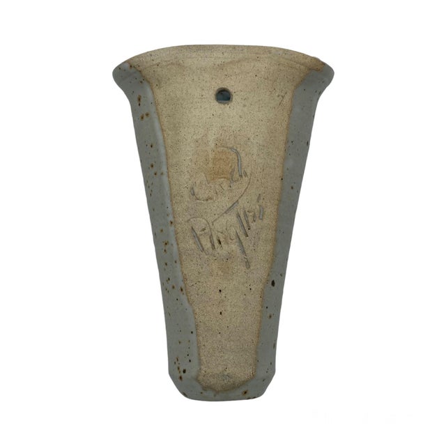 Early 21st Century Studio Pottery Funky Wall Pocket Vase | Chairish
