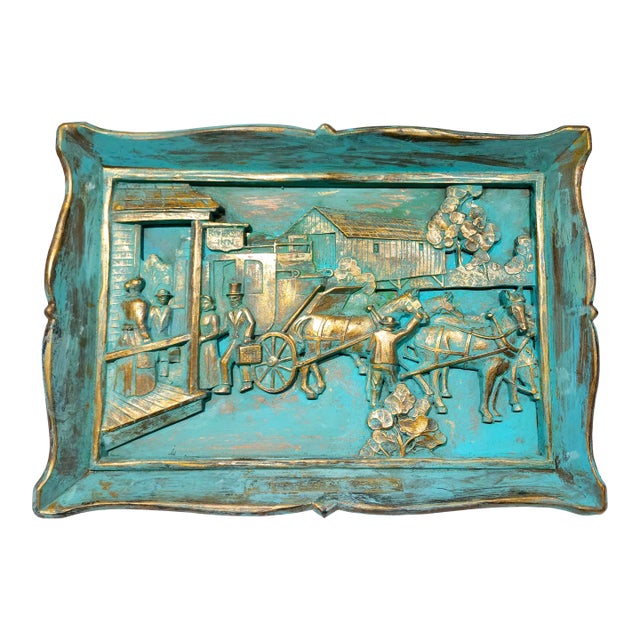 Vinrage Art Deco Syrococraft With Copper Background: "Traveler Rest ...