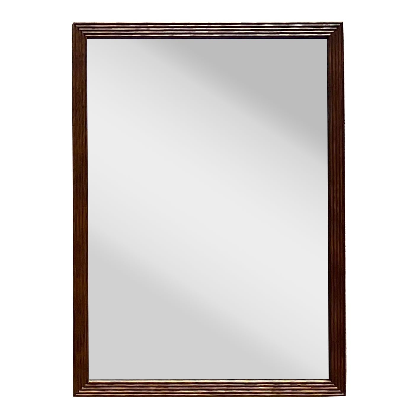 Vintage Boho Millwork Mirror | Chairish