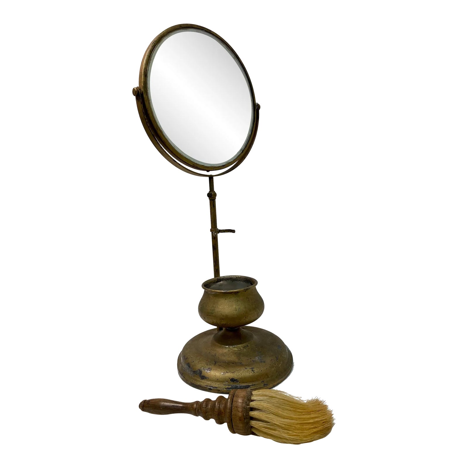 Antique Knickerbocker Silver Co. Adjustable Shaving Mirror/ Dressing ...