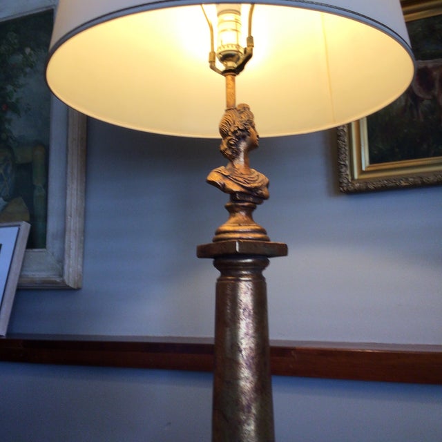 Gold Gilt 1970s Neoclassical Greek Table Lamps of Artemis Diana and ...