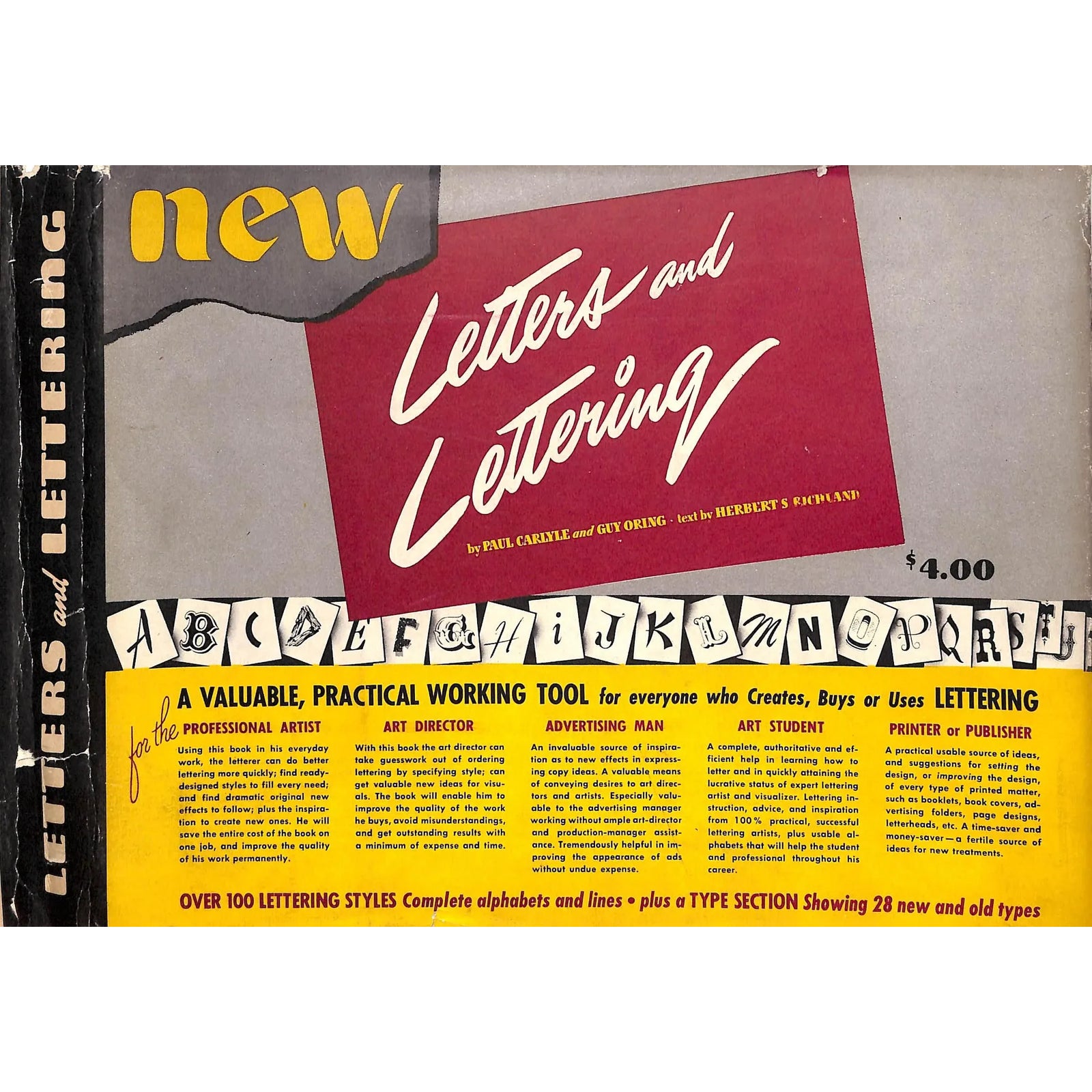 "Letters and Lettering" 1943 Carlyle, Paul and Oring, Guy | Chairish