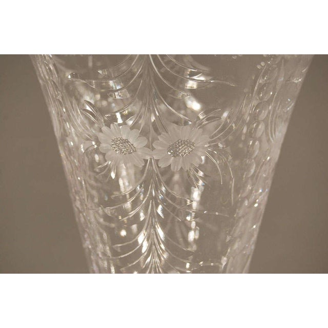Matched Pair of Crystal Trumpet Vases-Pairpoint | Chairish