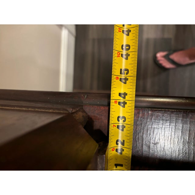 Antique Fold Out Desk Secretaire Bookcase Glass Door Hutch Victorian ...