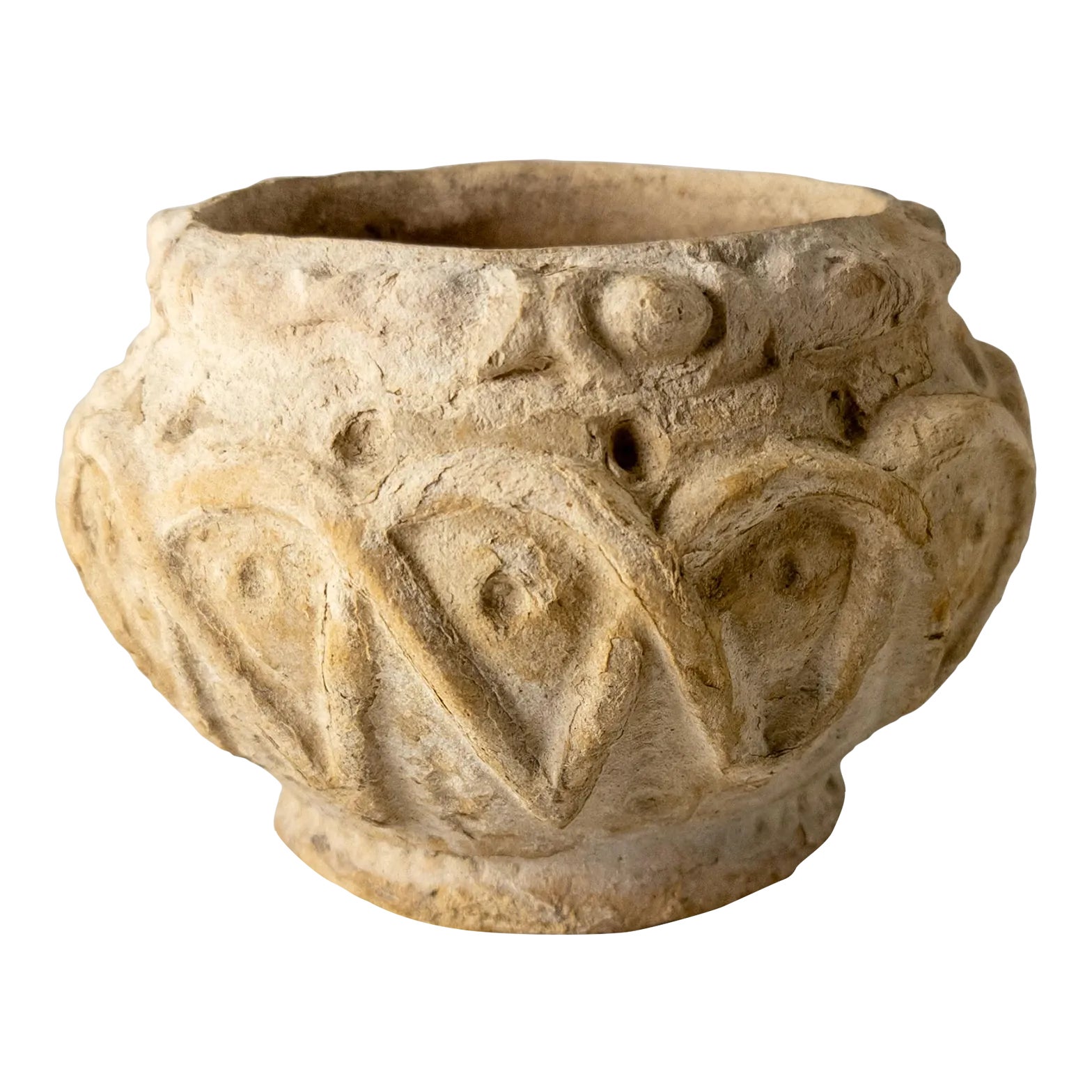 Pre-18th Century Ancient Style Pottery or Stoneware Vessel | Chairish