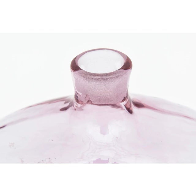 Vintage Blenko Light Purple Glass Decanter With Teardrop Stopper | Chairish