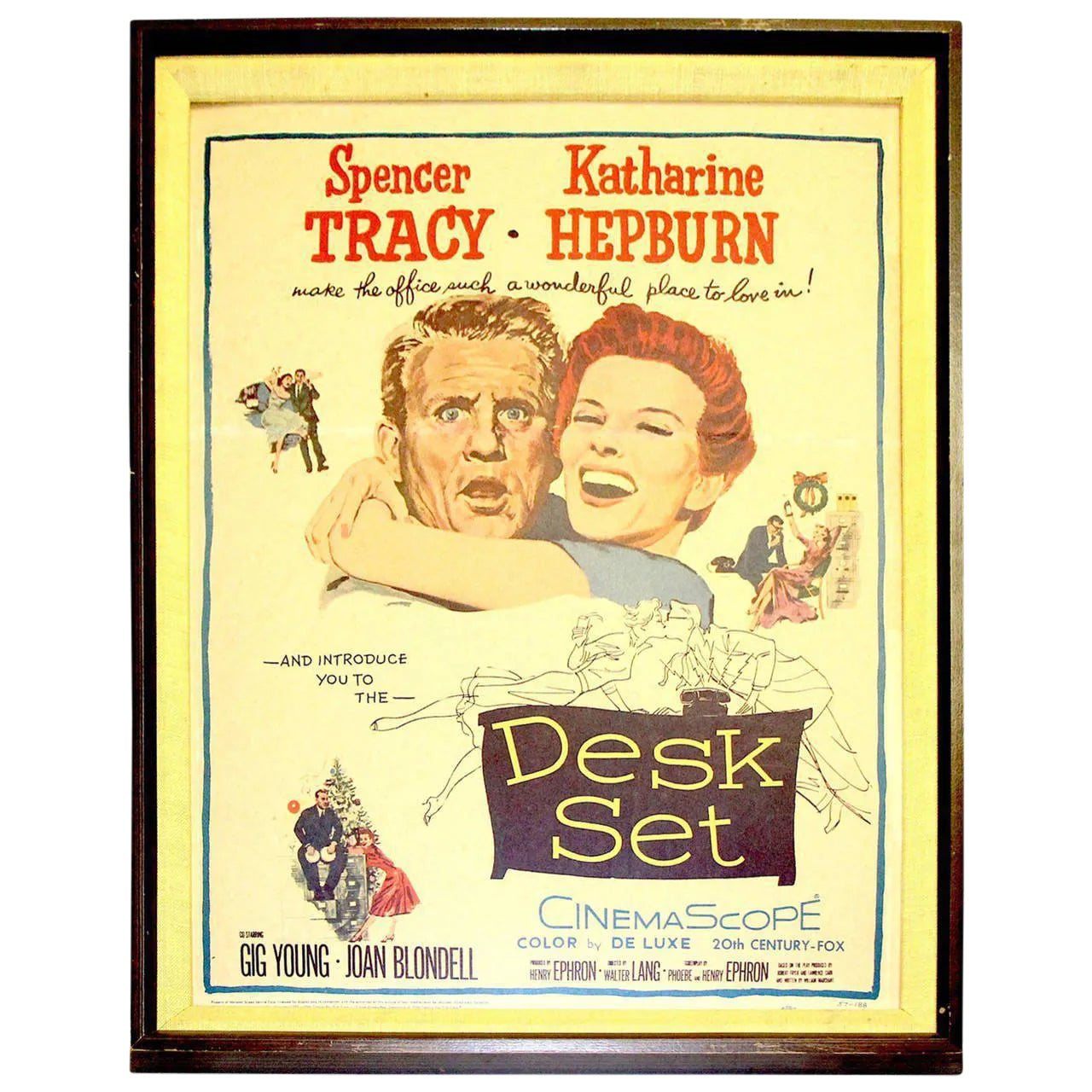 1950s Original Dated & Numbered Tracy And Hepburn 1957 Movie Poster ...