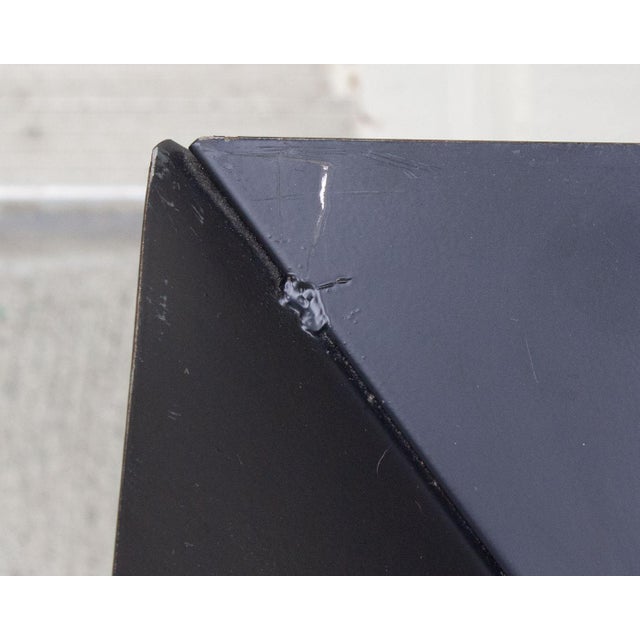 Italian Origami Black Side Table | Chairish