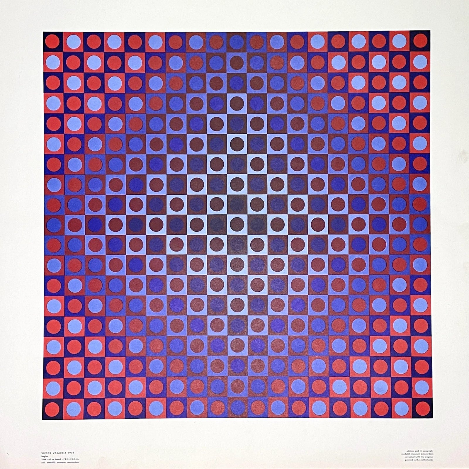 1970 Victor Vasarely - Boglar Lithograph Print (Stedelijk Museum ...