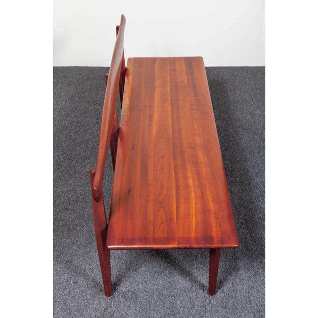 Vintage Cherrywood Cow Horn Bench by Kipp Stewart and Stewart ...