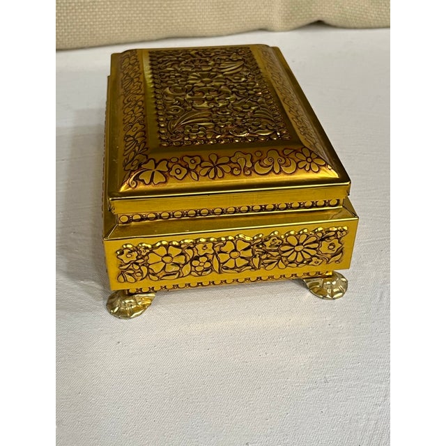 West-German Metal Keepsake Box | Chairish