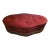 Hollywood Regency Extra Large Tufted Red Velvet Ottomon | Chairish