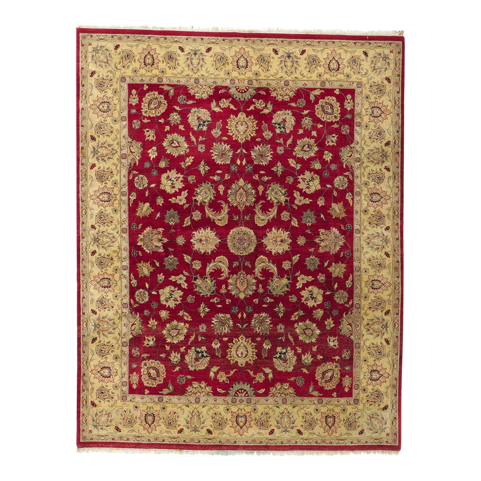 Vintage Red Indian Rug - 08'02 X 10'05 | Chairish