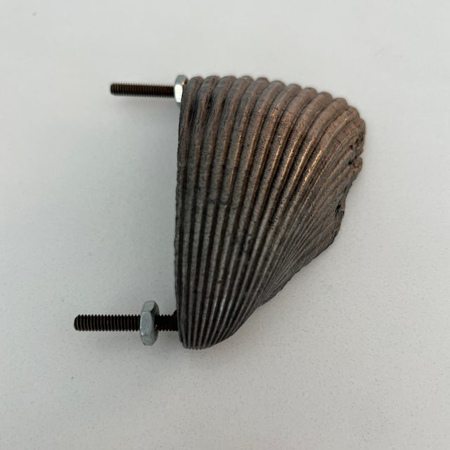 Shell Grip Bin Drawer Pull in Pewter | Chairish