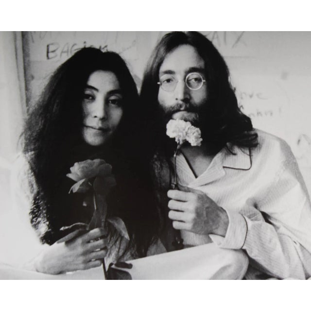 Apple “Think Different” 1998 Yoko Ono and John Lennon Poster | Chairish