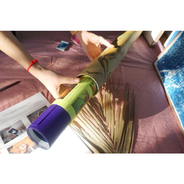 100x70cm, Colossal Greek Marble Amphitheater Blueprint, Cyanotype Hand ...