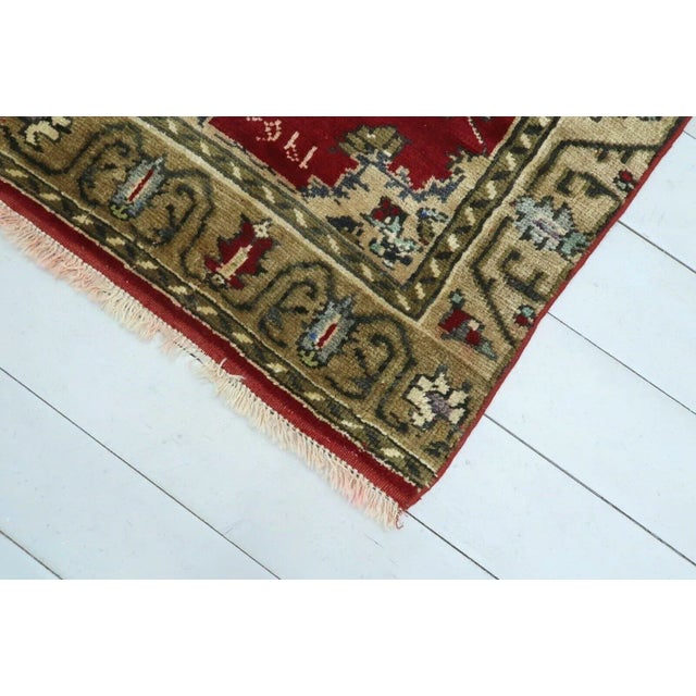 1960s Vintage Turkish Mini Rug - 27" X 55" | Chairish