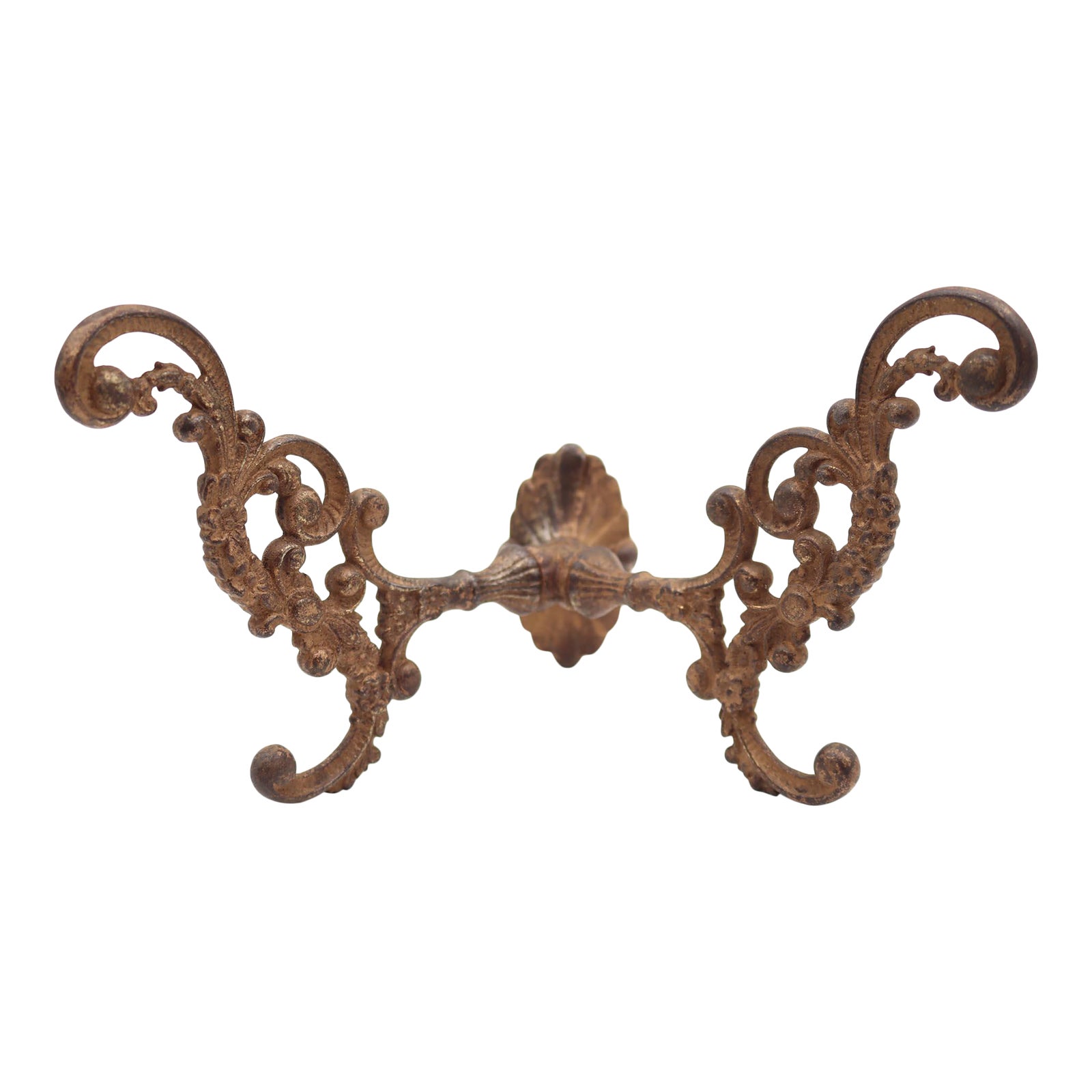 Antique Painted Cast Iron Victorian Hall Tree Hook | Chairish