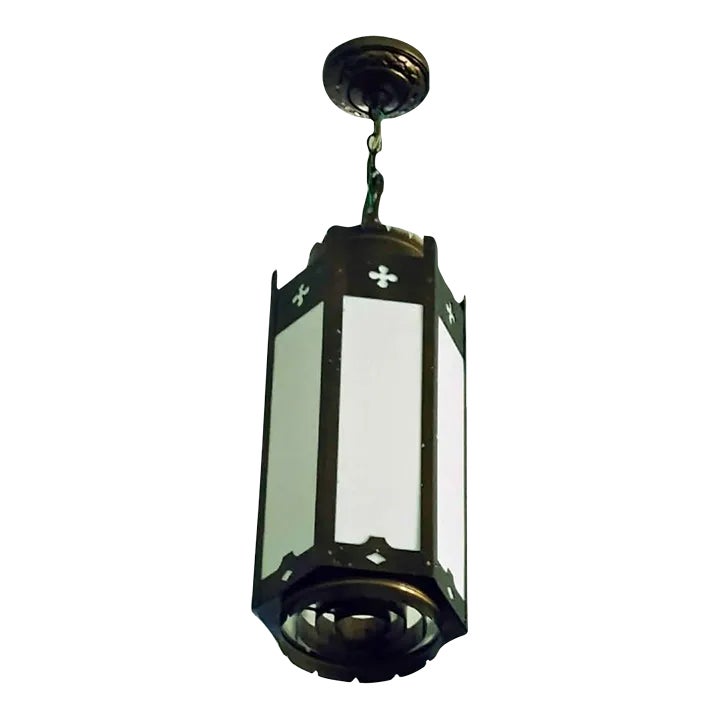 Mid-Century Gothic Light Fixture | Chairish