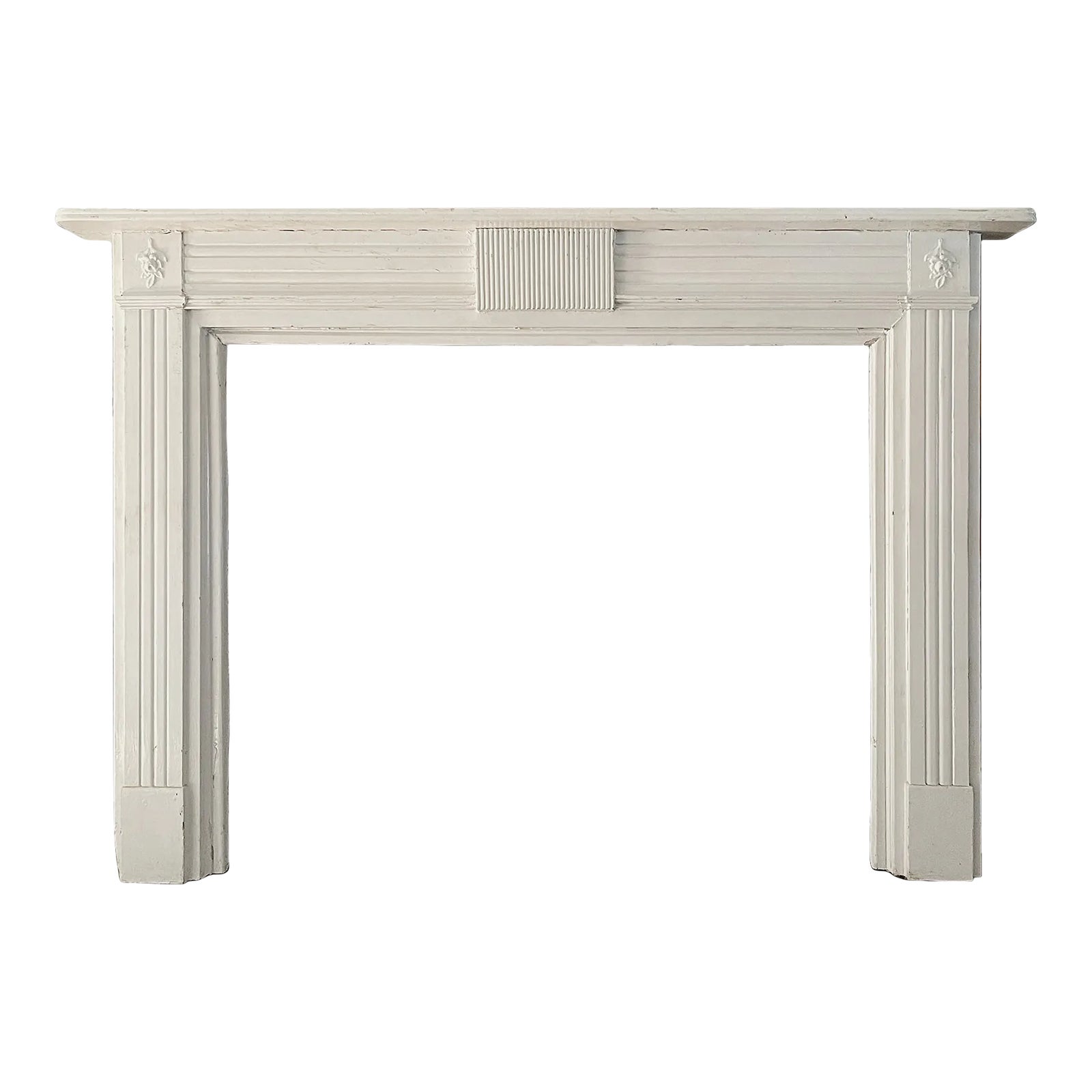 1930s Federal Style Wooden Fireplace Mantel | Chairish