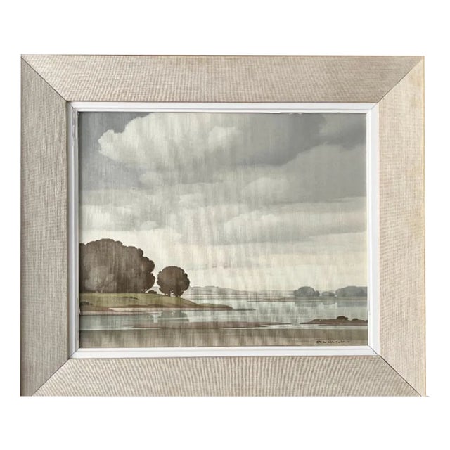 Pierre De Clausade, Mud Flats on the Loire, 1950s, Oil on Canvas ...