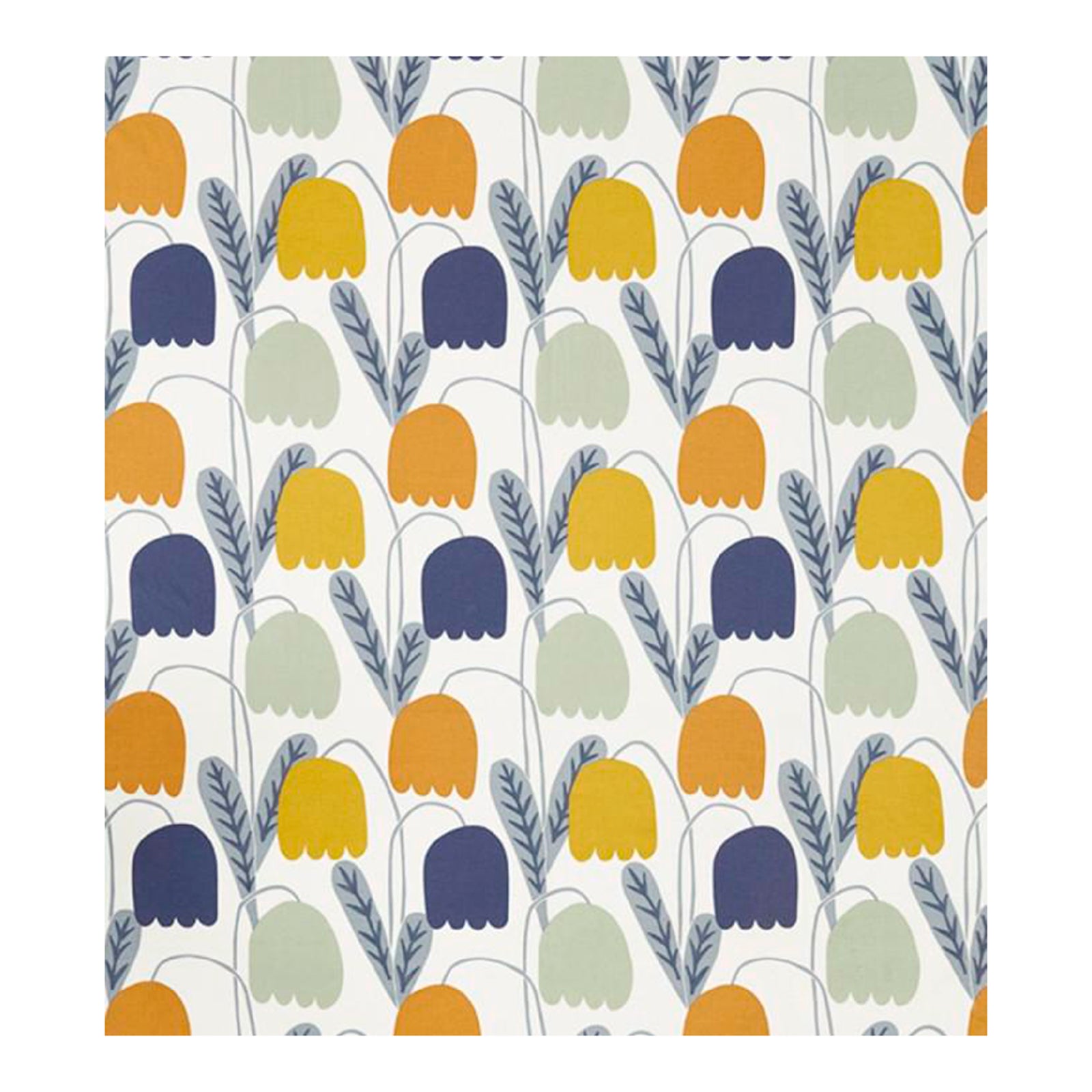 Fritilla Fabric - Dandelion / Ginger / Pebble - Sample | Chairish