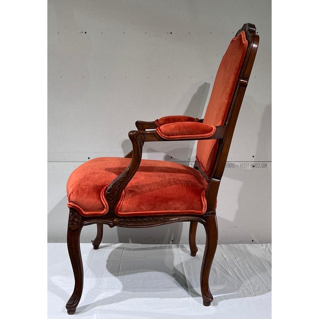 Louis XV Style Bérgere Chairs Rococo Carved Frames With Clarence House ...