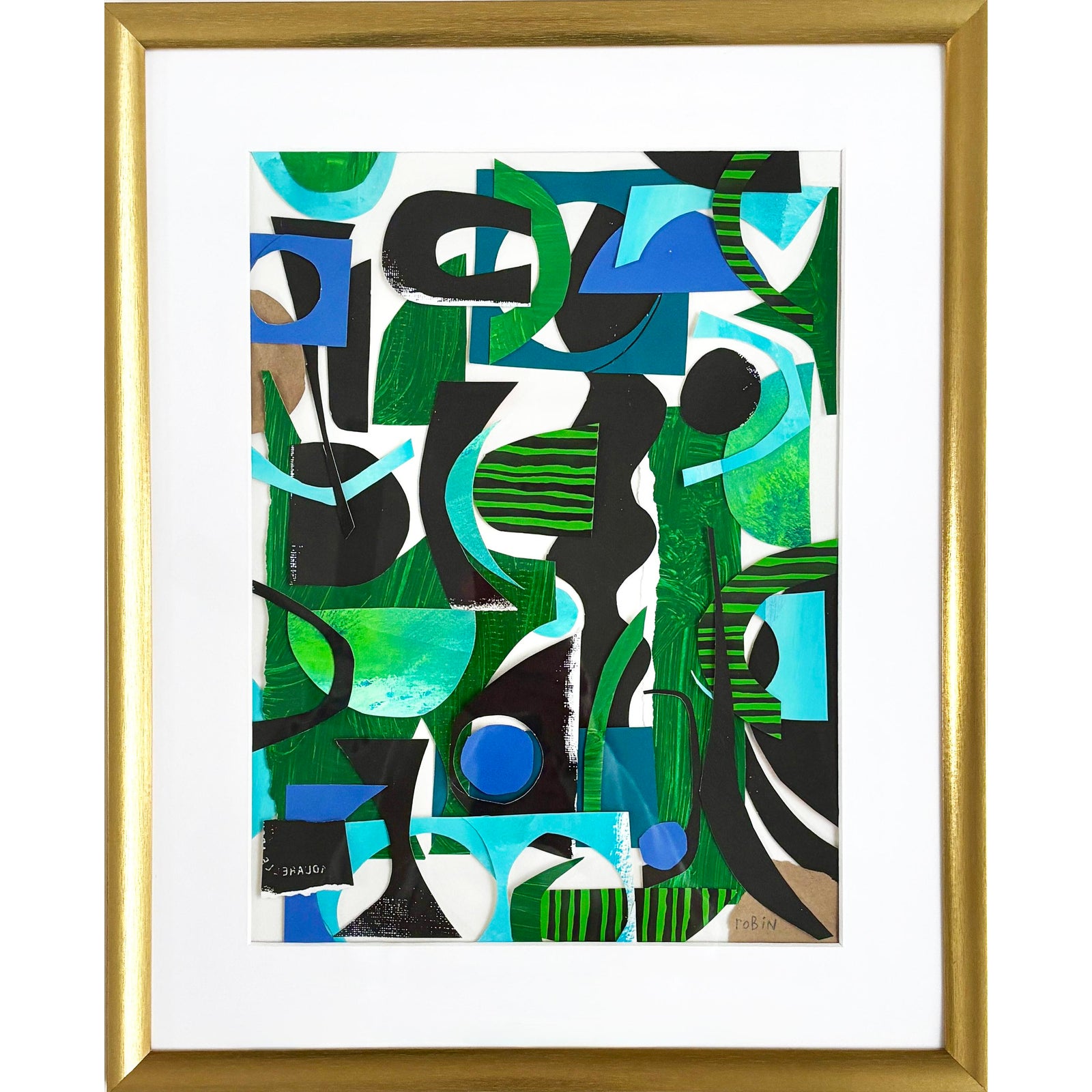 Mais Que Nada. Original Collage Art by Robin Zingone, Framed | Chairish