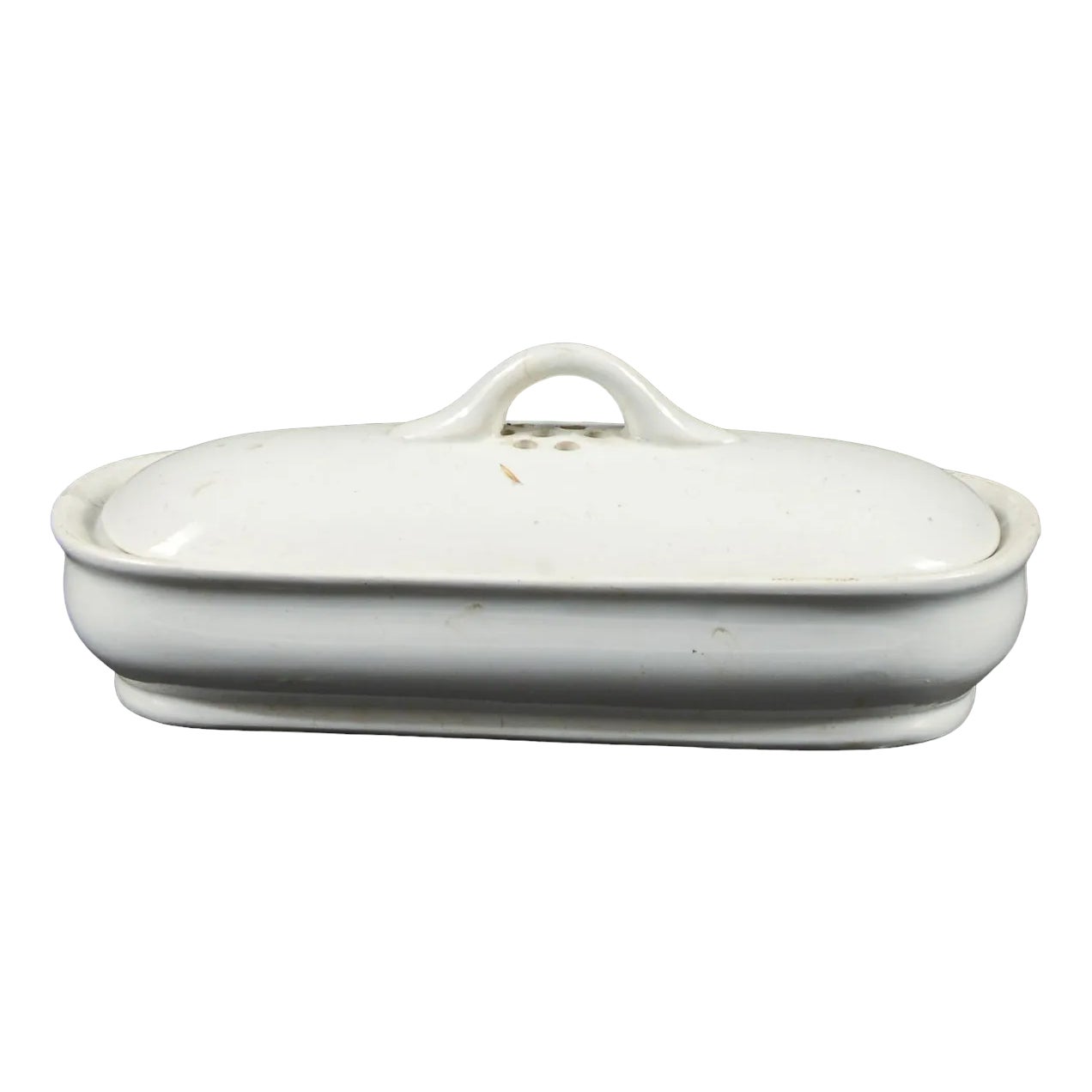 White Ceramic Box by S.C. Richard | Chairish