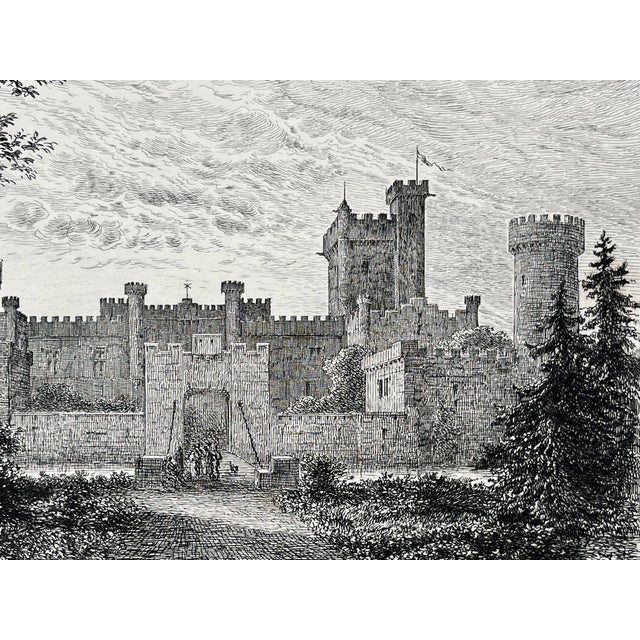 Antique French Etching French of Chateau De La Grange Fort by David ...