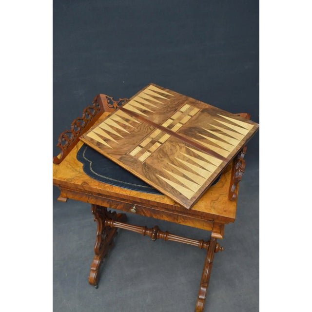Antique Walnut Games Table | Chairish
