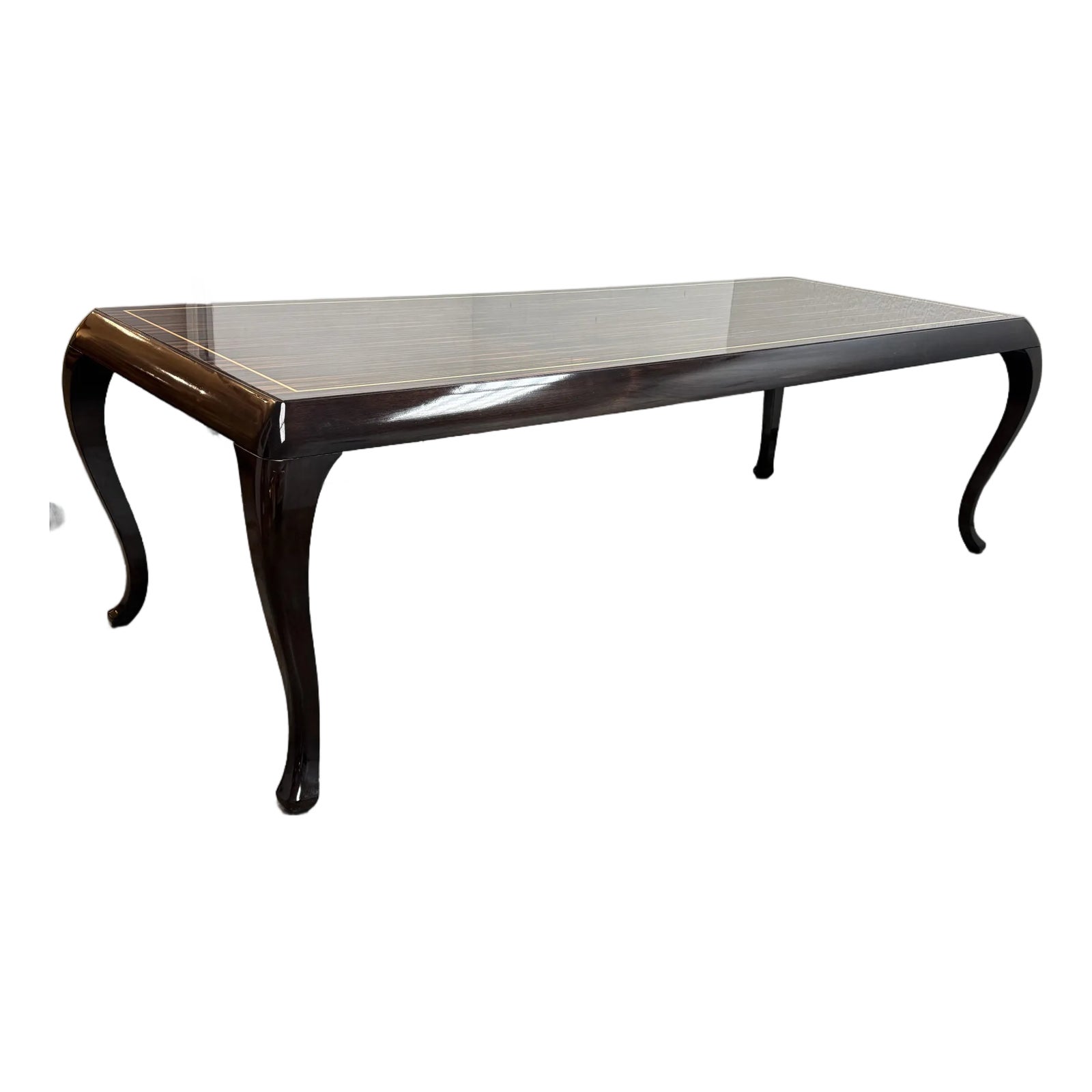Inner Gaze Custom Design Macassar Ebony Dining Table | Chairish