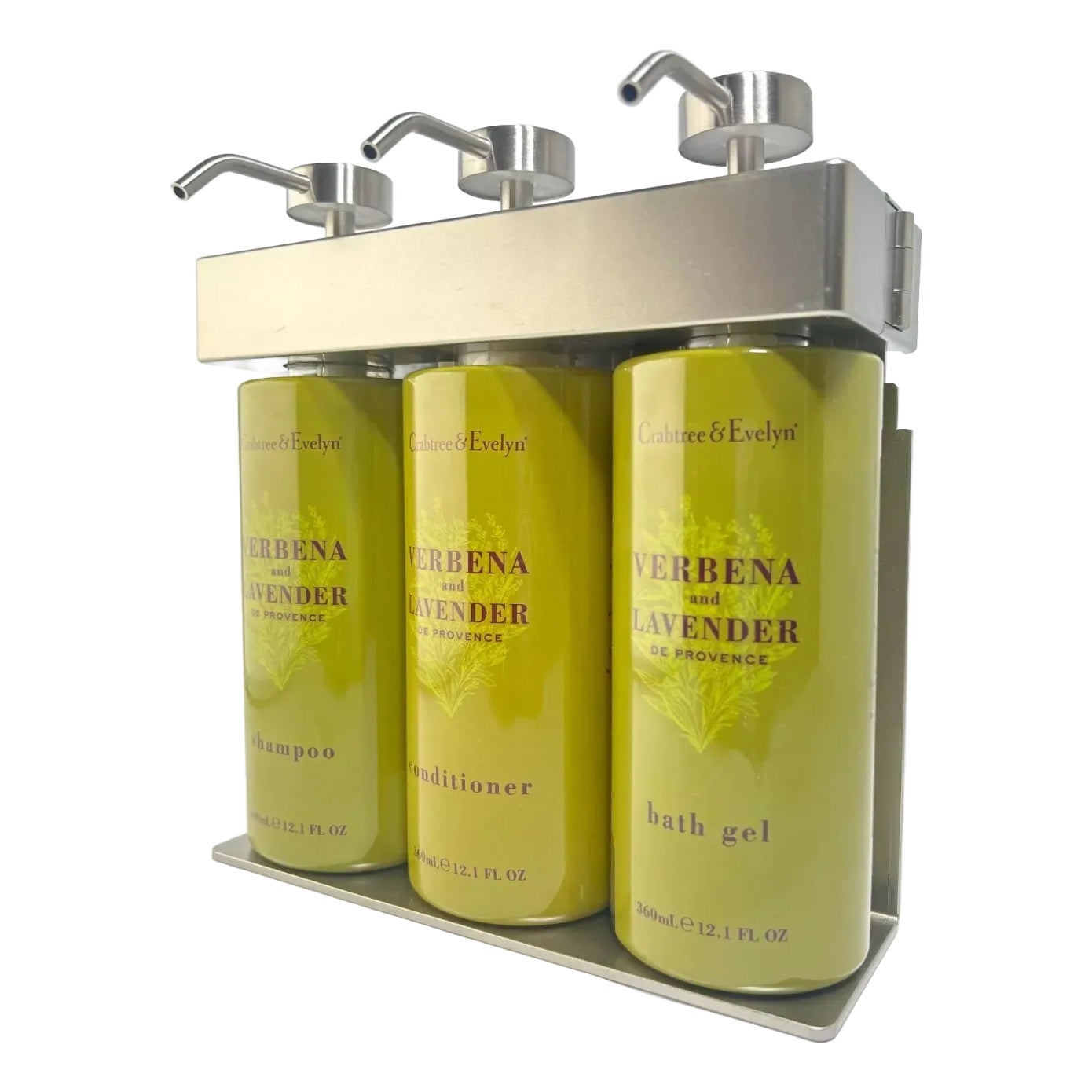 Solera 3 Satin Nickel Liquid Dispenser, Crabtree & Evelyn Verbena and ...