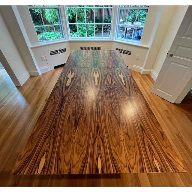 Unique Pau Ferro and Walnut Dining Table | Chairish