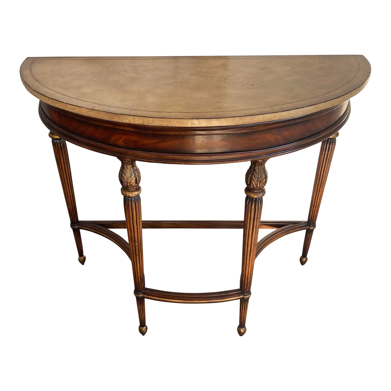 Drexel Heritage Demilune Console Table | Chairish