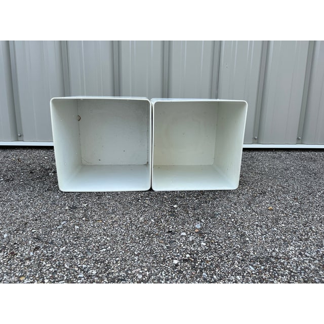 1970s Italian Vintage Pair Mid Century Modern Plastic Modular Drawers ...