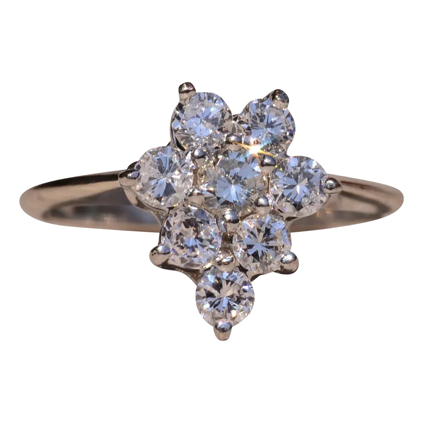 The Cedar Street: Vintage Diamond Shaped Diamond Ring | Chairish