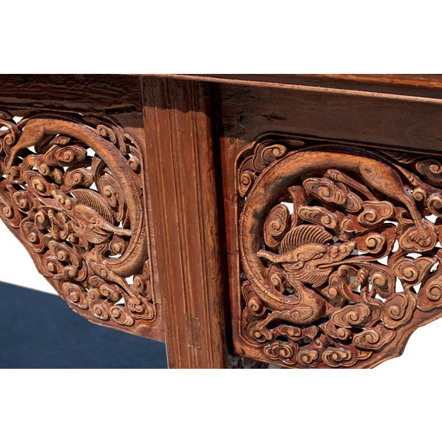 Antique Chinese Dragon Altar Table | Chairish