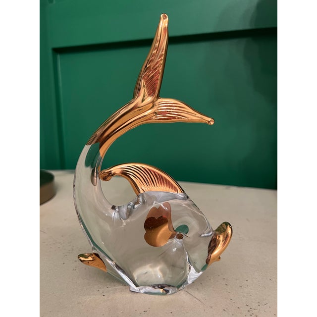 Vintage Franco Moretti Murano Glass Art Fish | Chairish