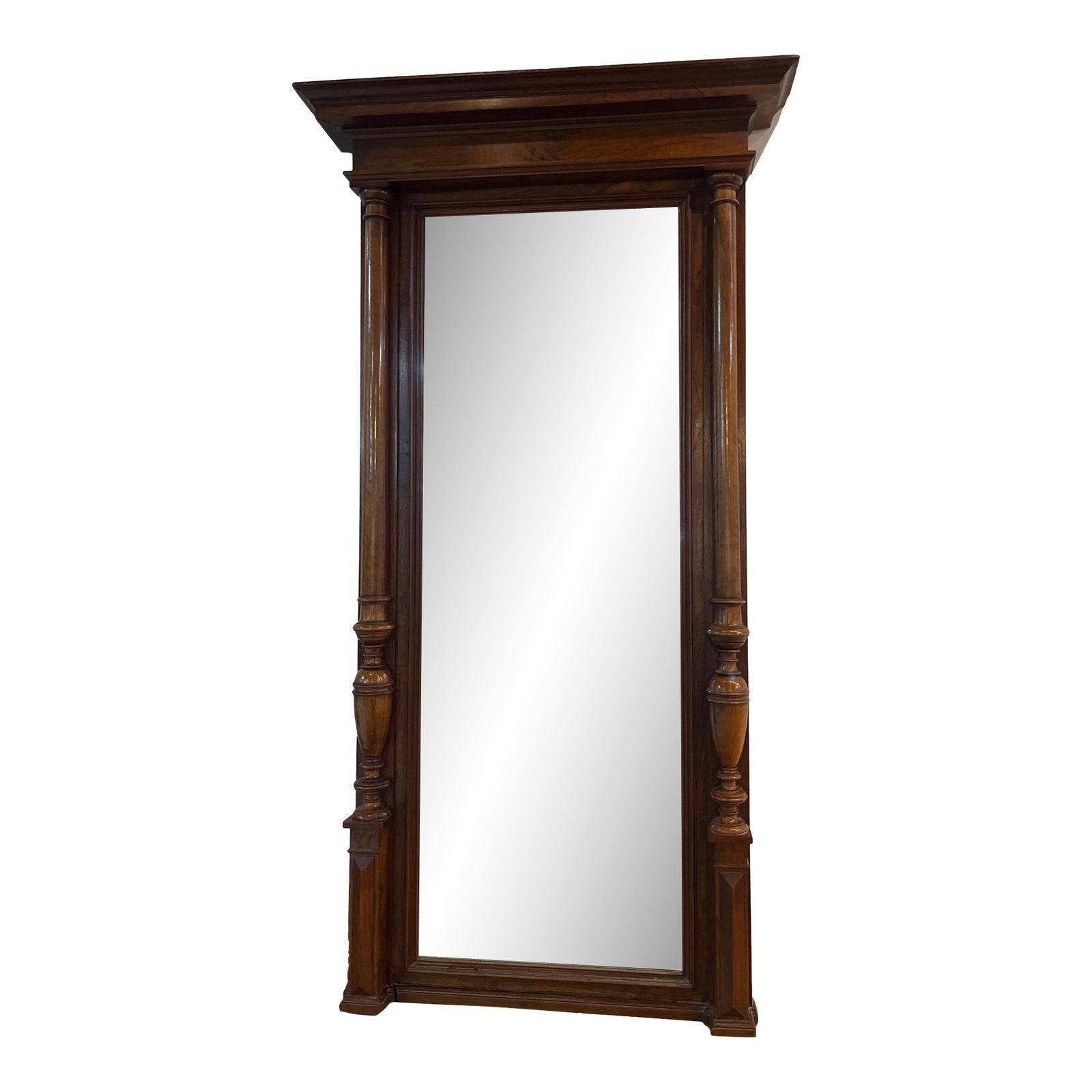 Mid 20th Century Hanging Heavy Mirror | Chairish